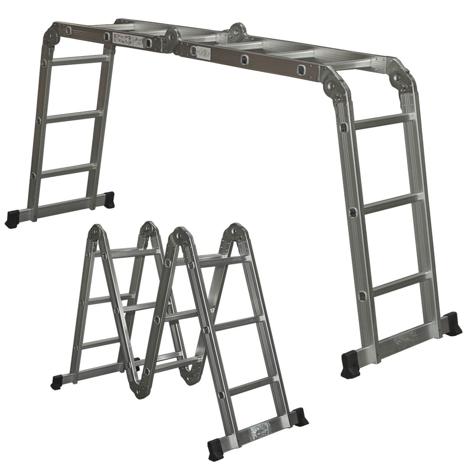 LADDER 12 FOOT Multi-Purpose-Position Aluminum Folding – Build Master Tools
